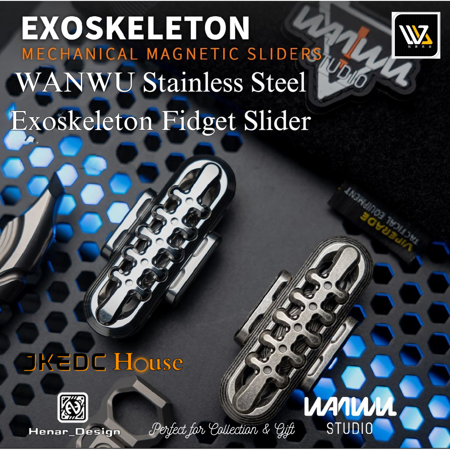 New 2026 WANWU EXOSKELETON Stainless Steel Mechanical Magnetic Hand Ha ...