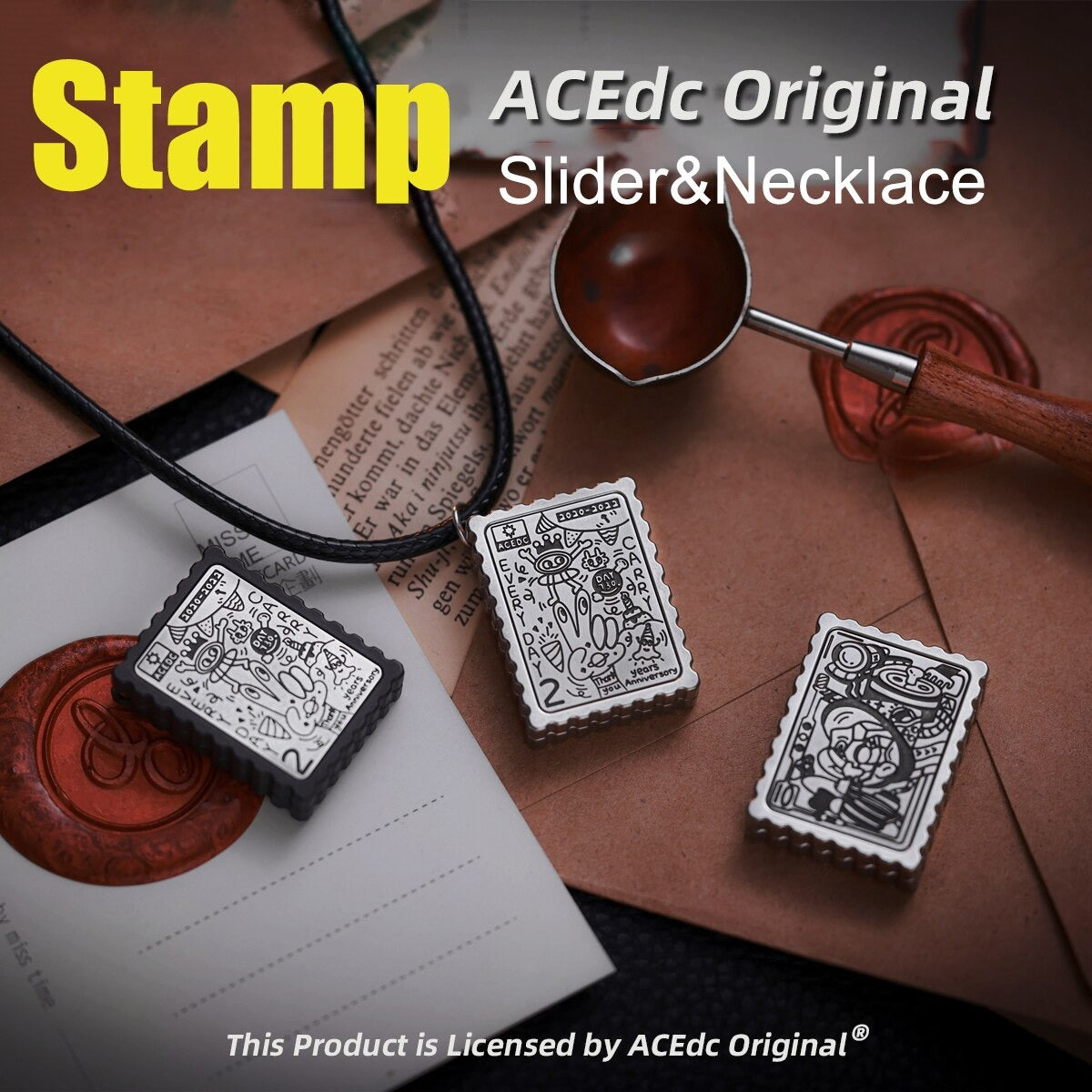 ACEDC Stamp Stainless Steel Haptic Hand Slider Necklace | ACEDC Edc Ha ...